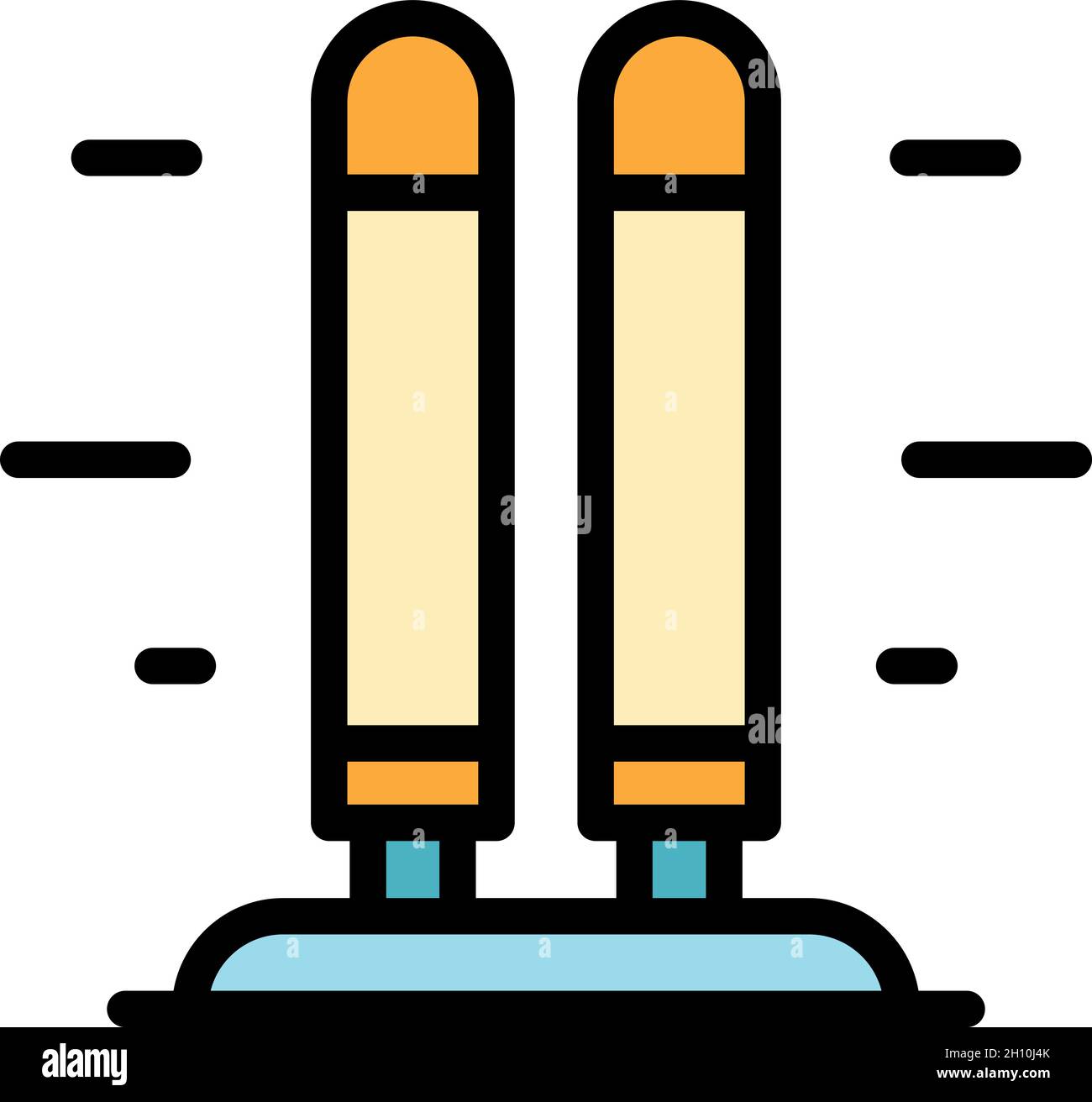 Bactericidal light icon. Outline bactericidal light vector icon color ...
