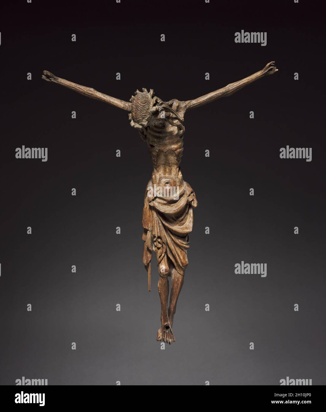 Crucified Christ, c. 1340-1350. Germany, Cologne, 14th century. Wood ...