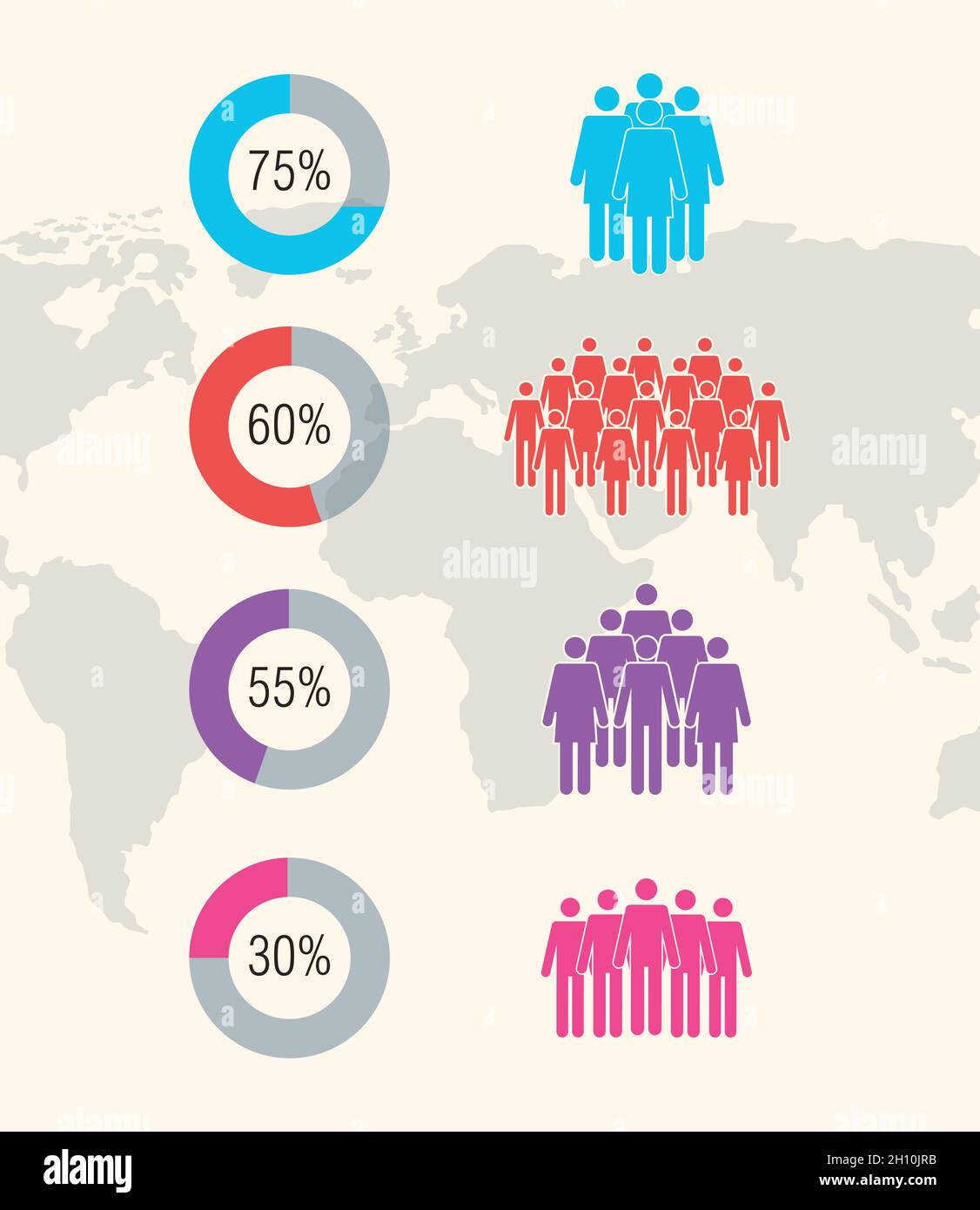 eight population infographic icons Stock Vector Image & Art - Alamy