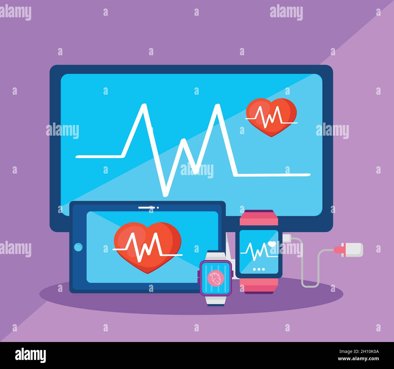 health monitors wearable Stock Vector Image & Art - Alamy