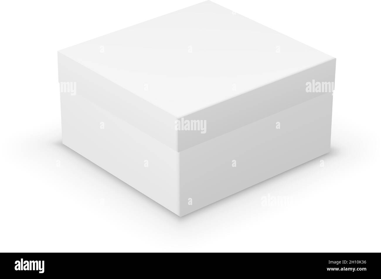 Box white on white background, vector illustration Stock Vector Image ...