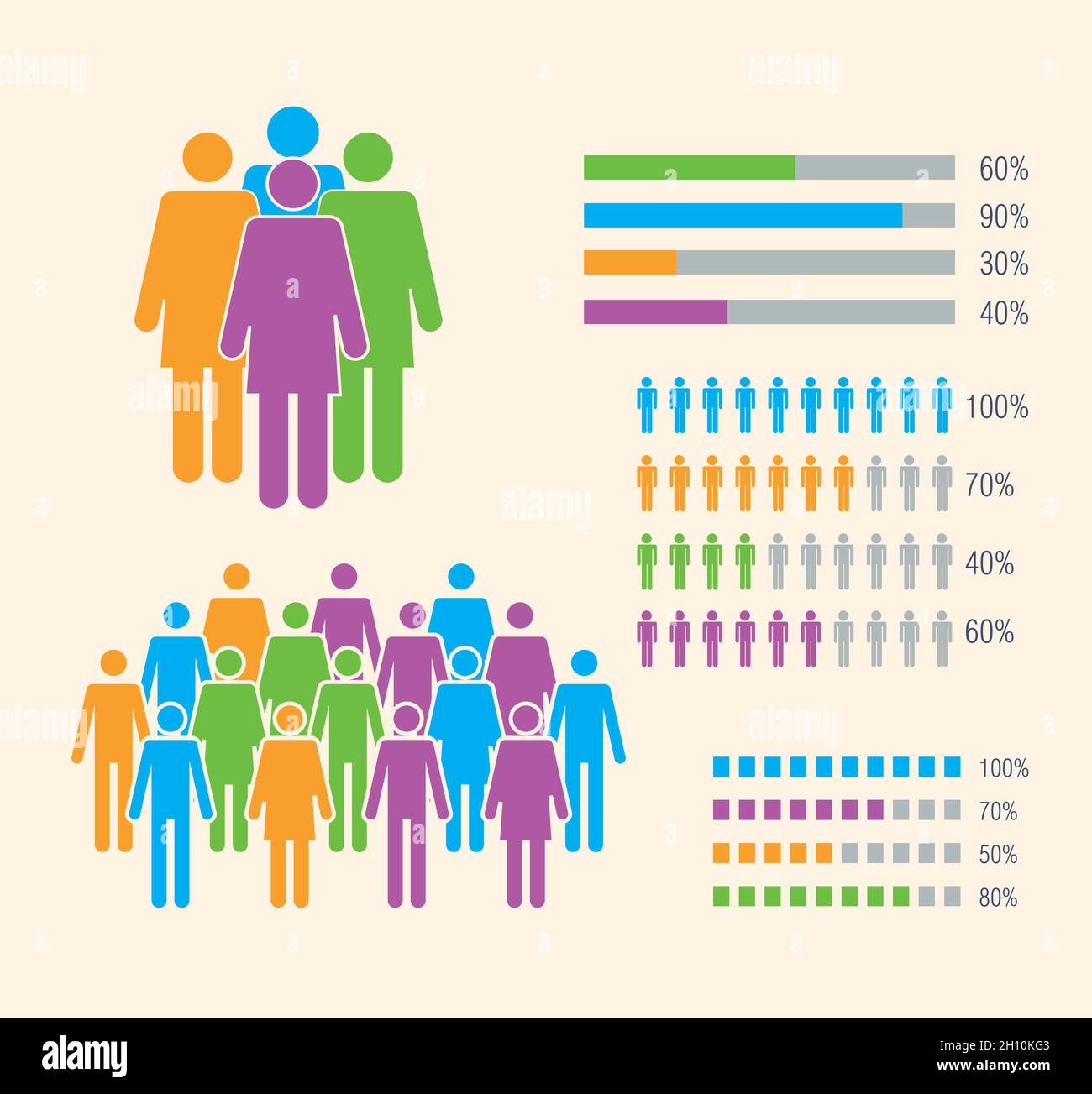 Population figures Stock Vector Images - Alamy
