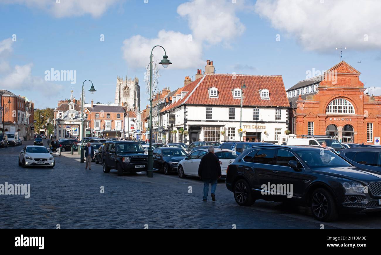 Saturday Market, Beverley East yorkshire Stock Photo - Alamy