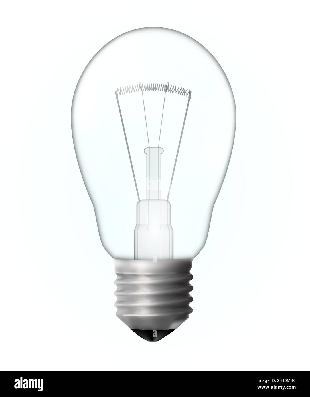 Colored turned off electric light bulbs vector illustration Stock ...