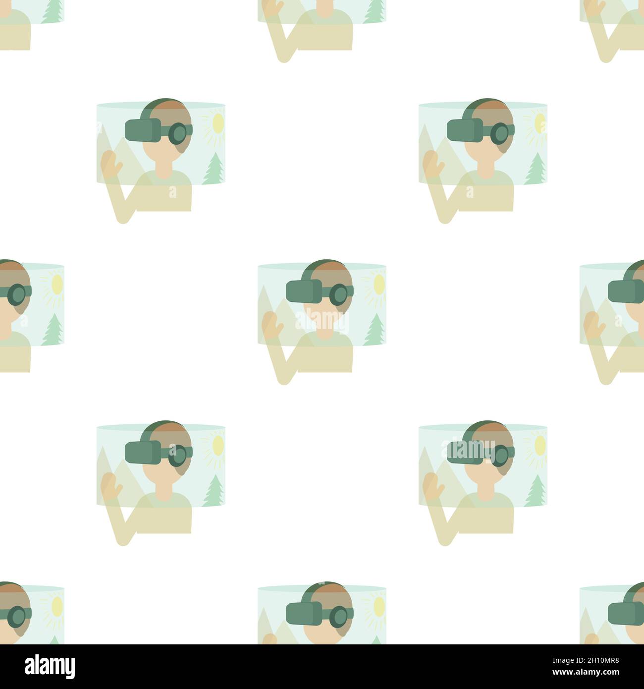 Virtual reality headset pattern seamless background texture repeat ...