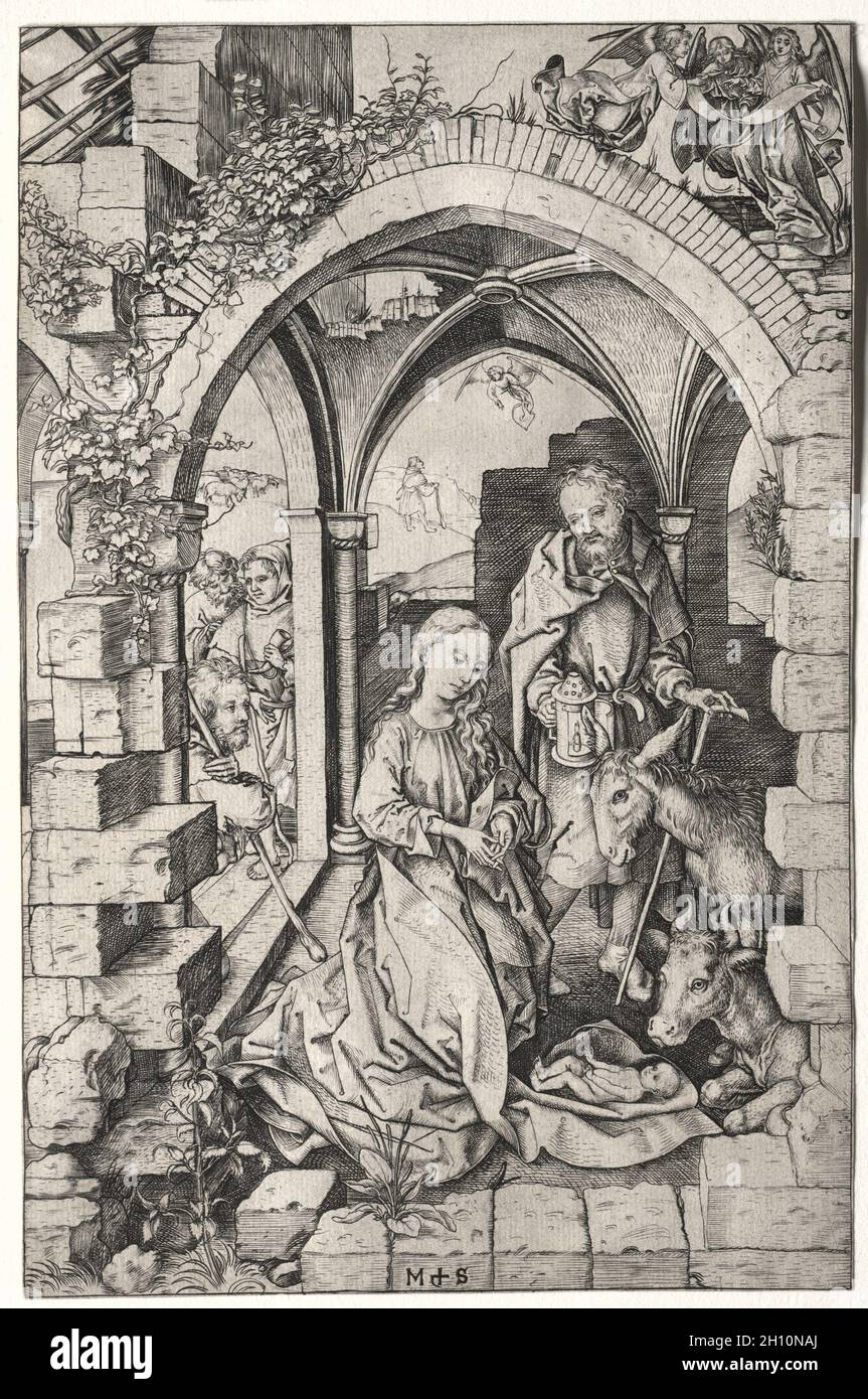 Life of the Virgin: The Nativity, 1470-75. Martin Schongauer (German, c ...