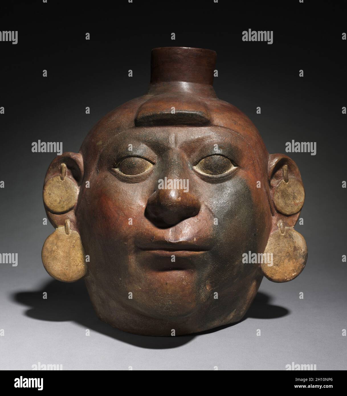 Moche Portrait Head Vessel Moche Portrait Vessel Hi Res Stock