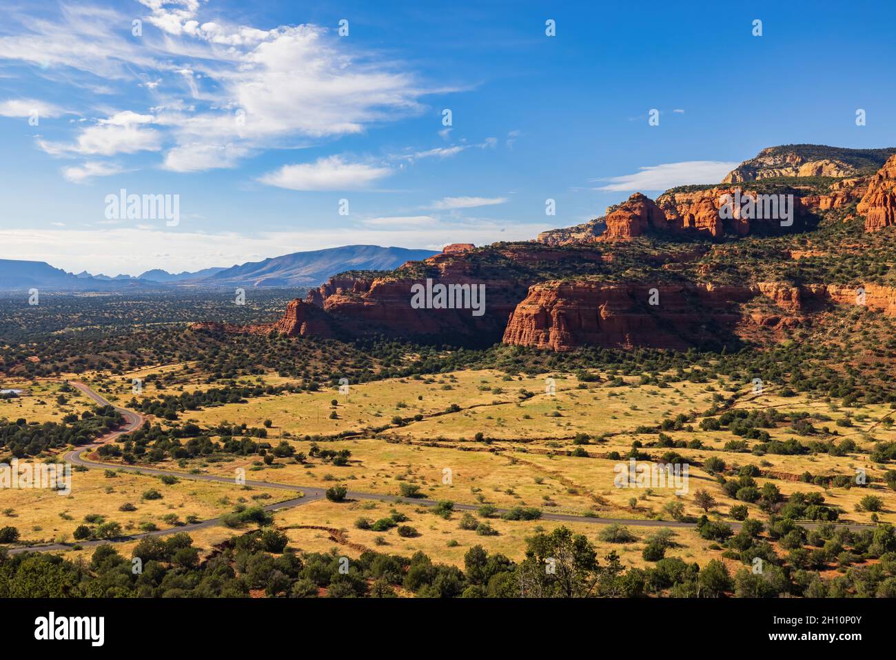 Sunny beautiful landscape of Sedona, Arizona Stock Photo - Alamy