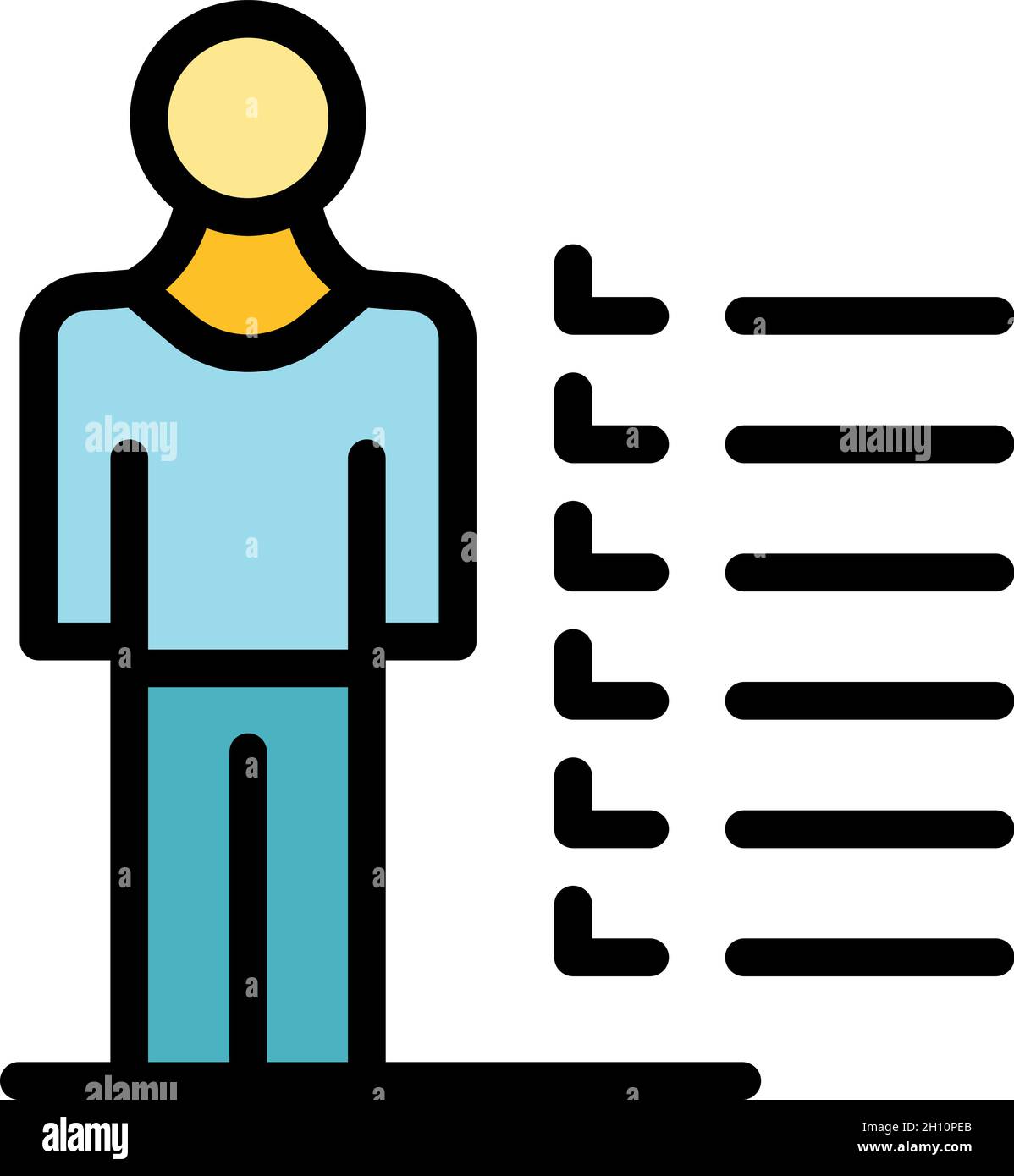 Career levels icon. Outline career levels vector icon color flat isolated Stock Vector Image ...