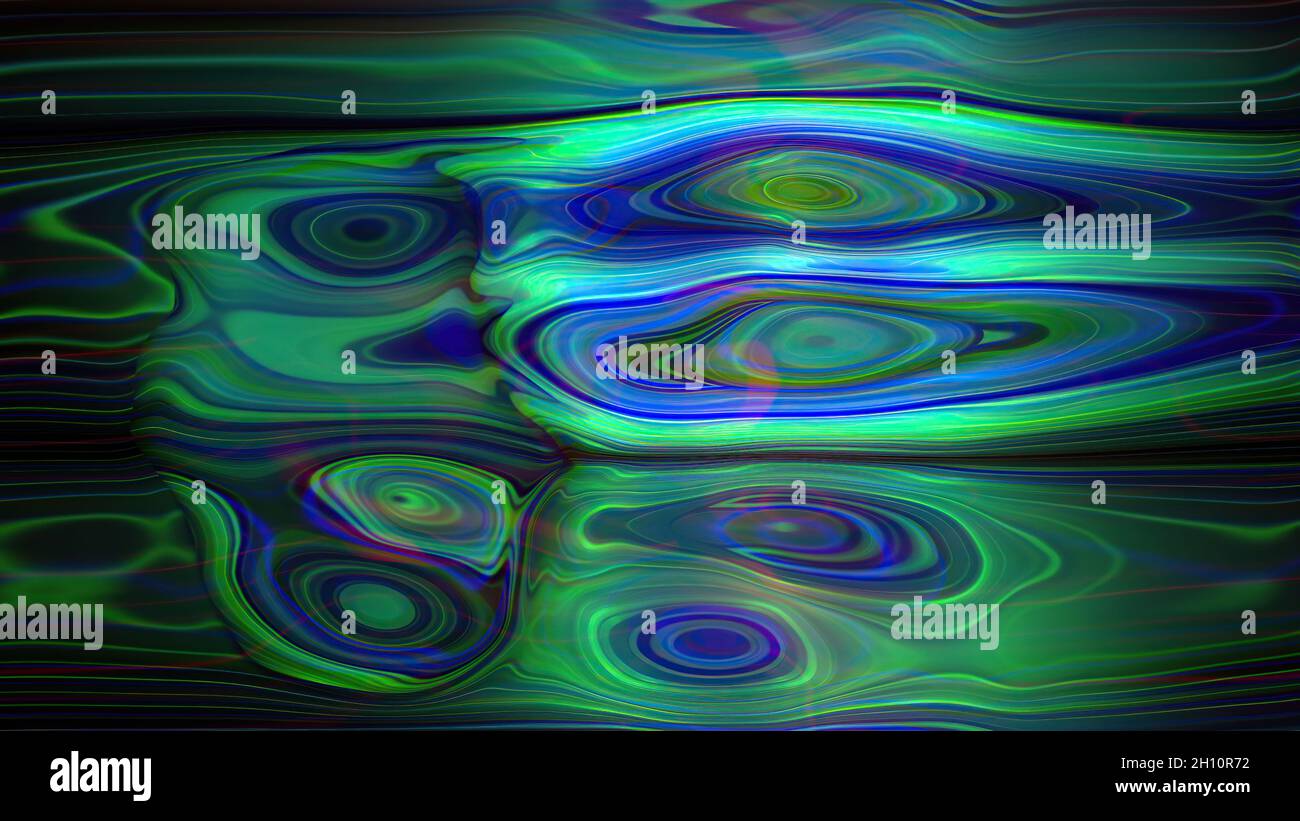 3d illustration - liquid abstract organic form Stock Photo - Alamy