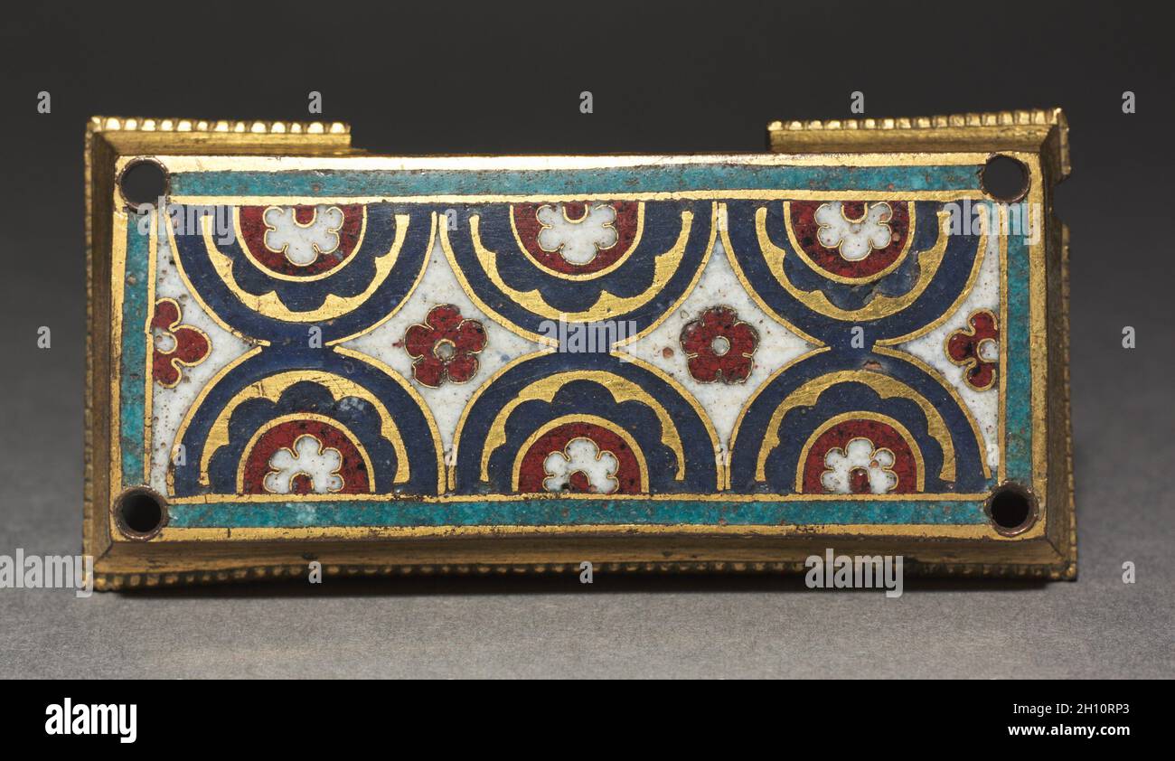 Plaque, probably from a Reliquary Shrine, c. 1180-1190. Germany, Rhine ...