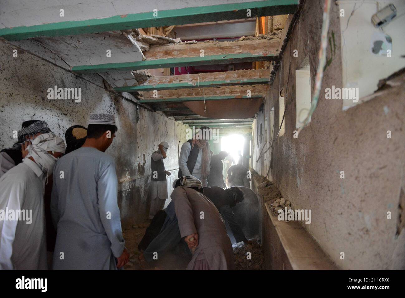 Kandahar. 15th Oct, 2021. Photo taken on Oct. 15, 2021 shows the site ...