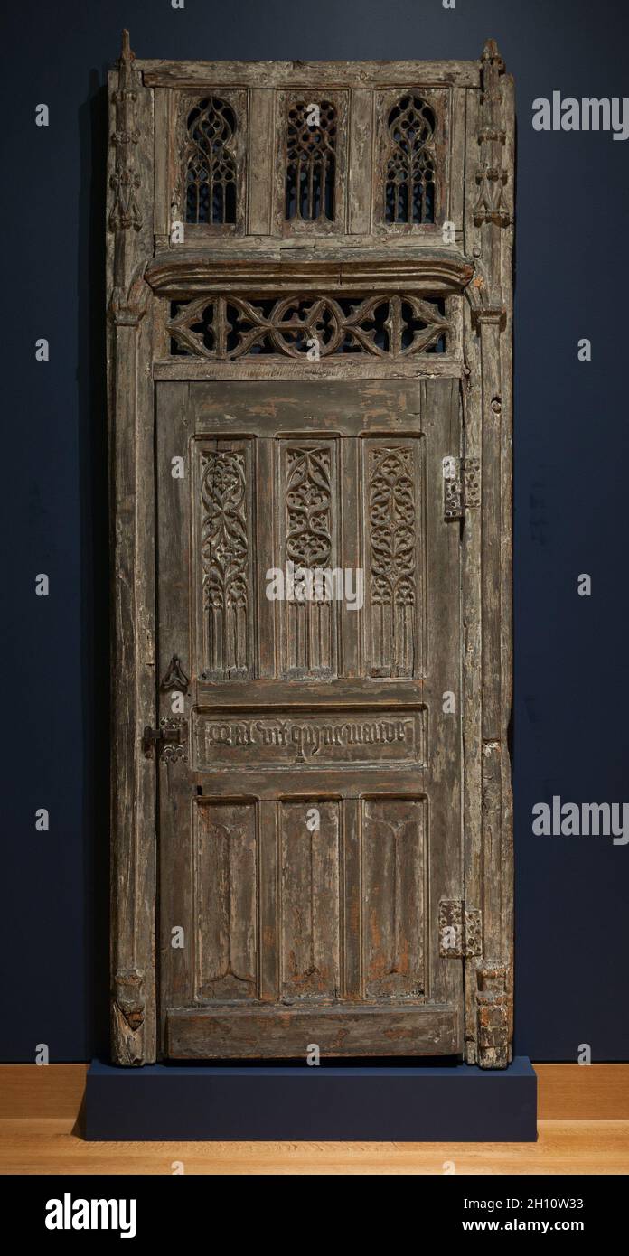 Door and Frame, late 1400s. France, late 15th century. Oak with traces ...