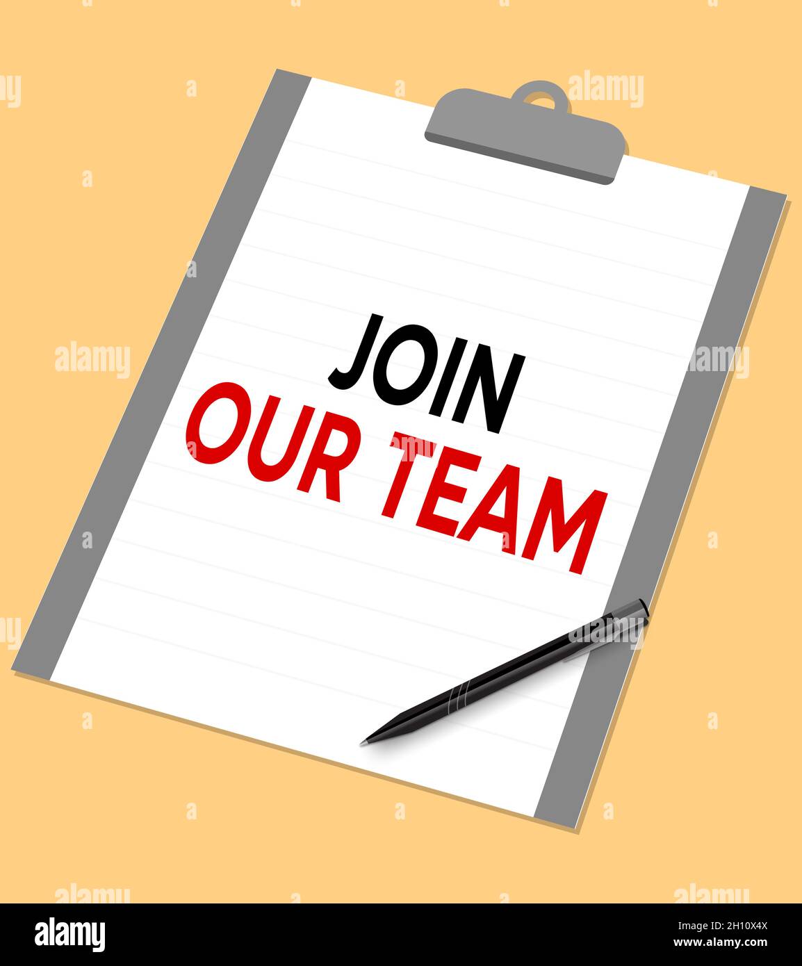 Join Our Team Concept Background Written on the Paper. Modern cardboard ...