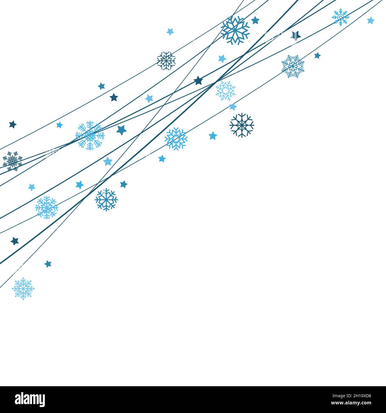 EPS 10 vector file showing snow flakes on strings background for ...