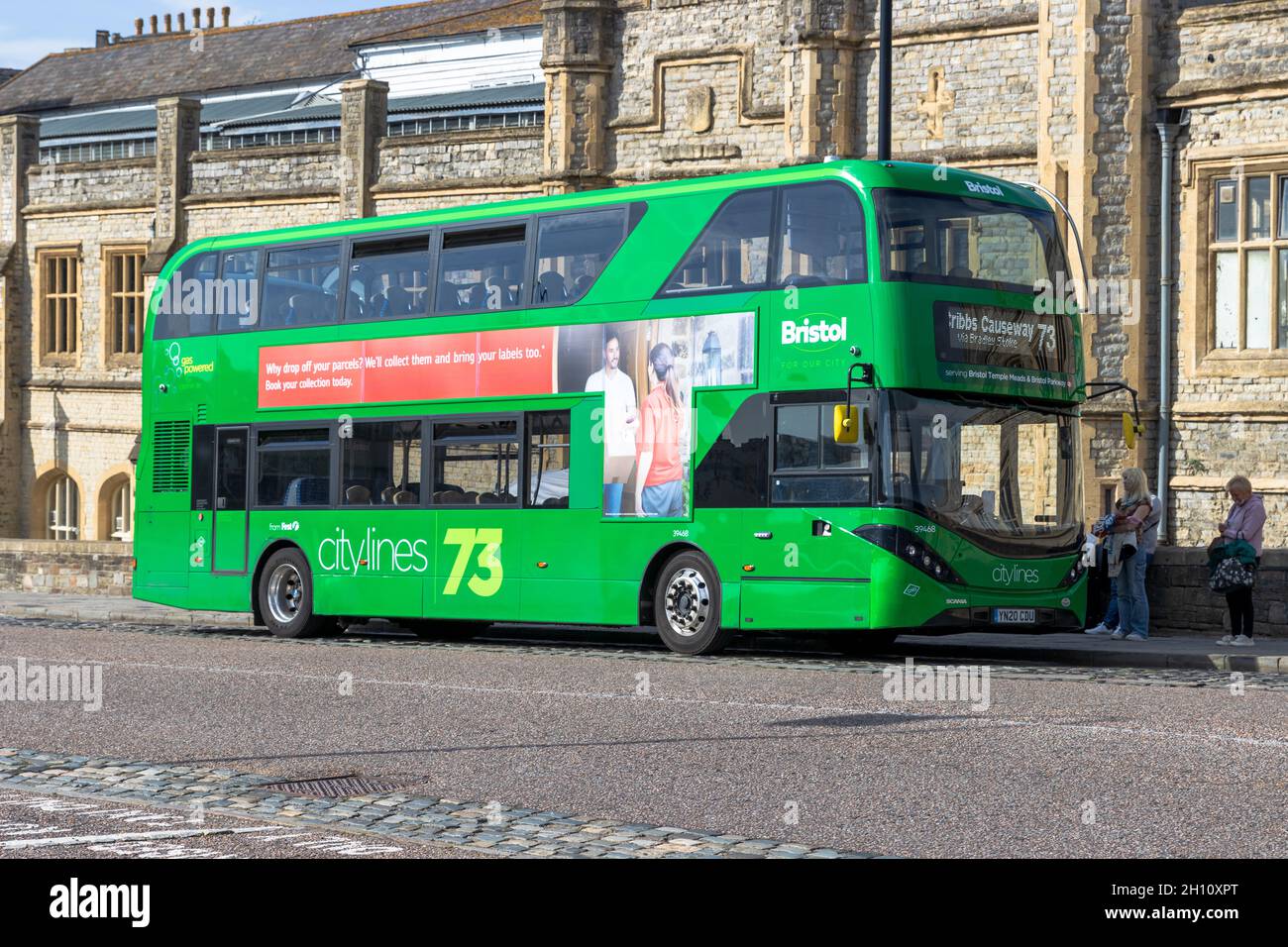 A gas powered, double decker 2020 Scania N Series NUD 4X2 bus, Reg No ...
