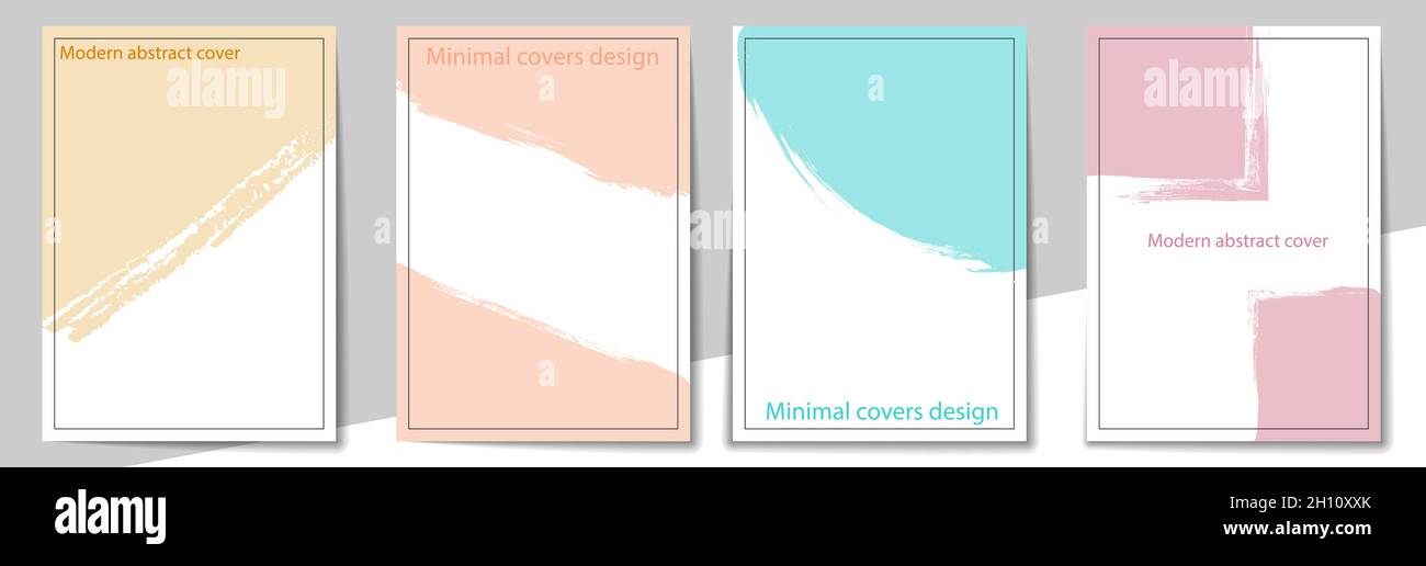 Template of a modern layout for the cover of brochures, magazines ...