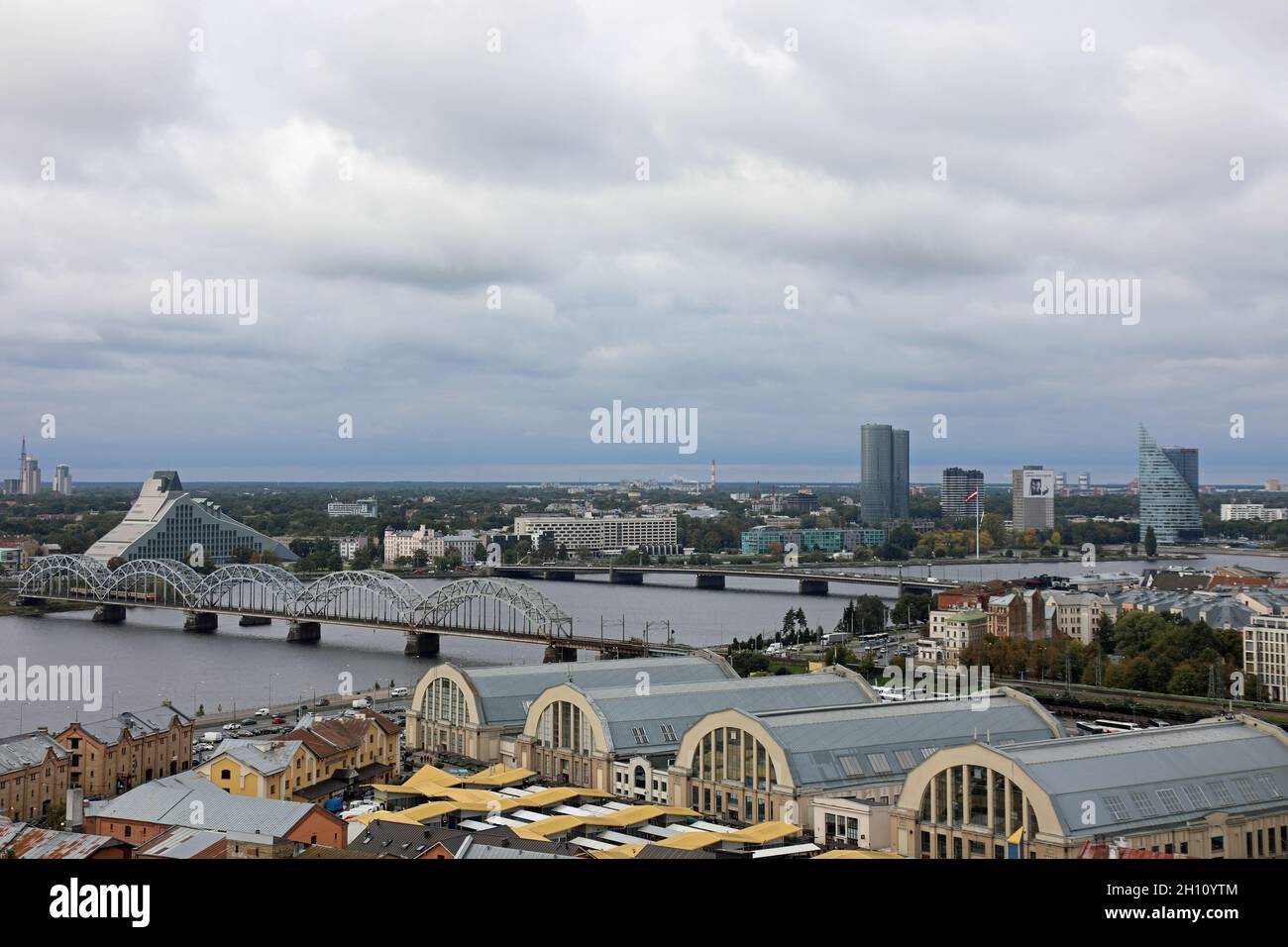 Aerial view riga central hi-res stock photography and images - Alamy