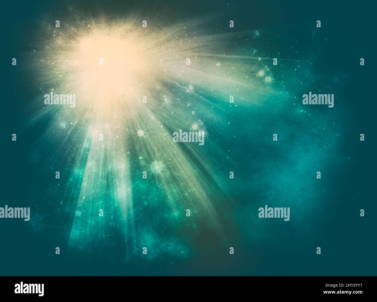 Christmas or celebration background with an explosion of light and ...