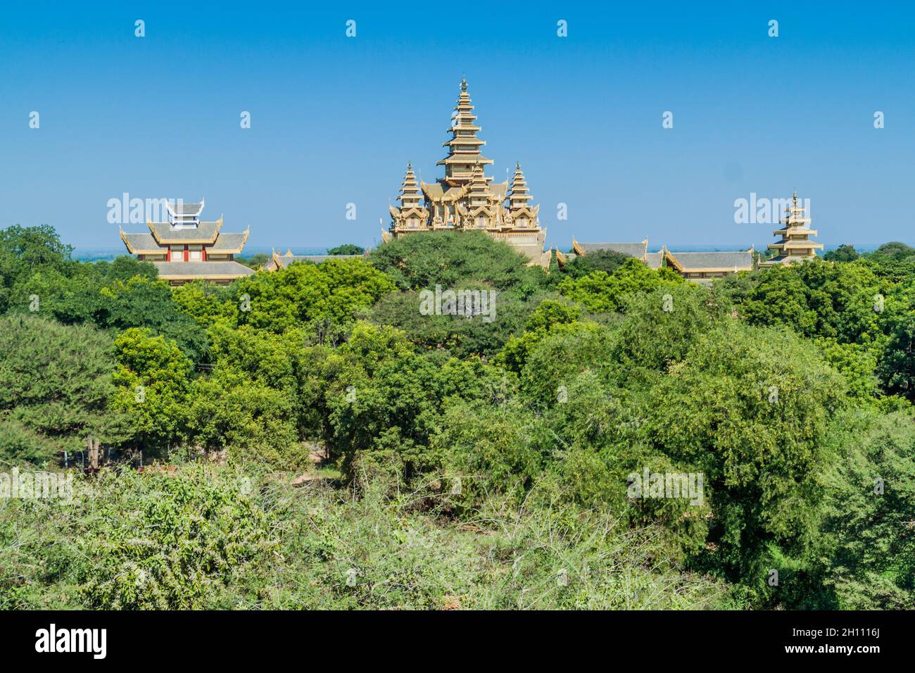 View of Bagan Golden Palace, Myanmar Stock Photo - Alamy