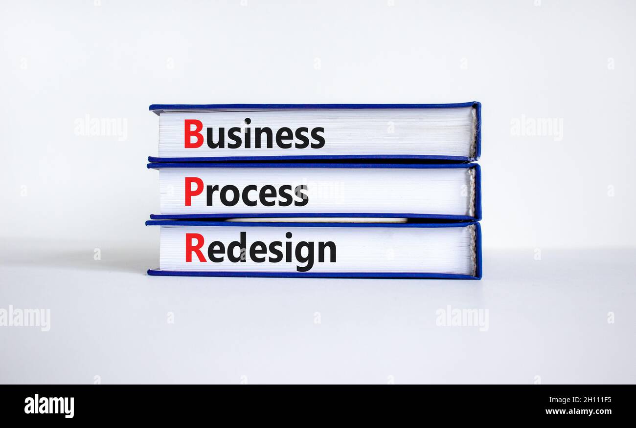 BPR business process redesign symbol. Concept words BPR business ...