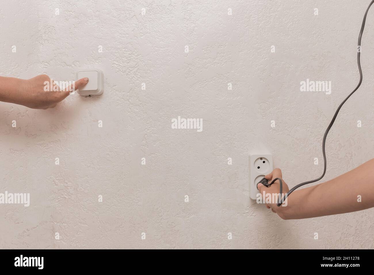 Home electrical appliances, plug and socket safe use, power of ...