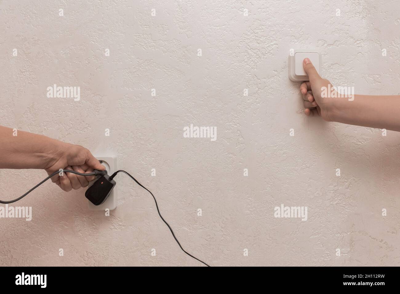 Home electrical appliances, plug and socket safe use, power of ...