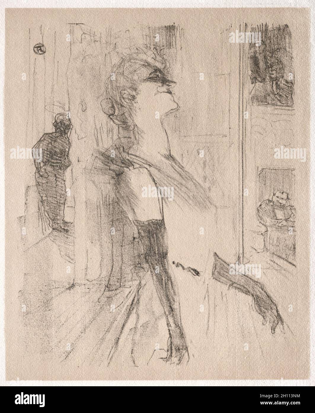 Yvette Guilbert: Sur la scène, 1898. Henri de Toulouse-Lautrec (French ...