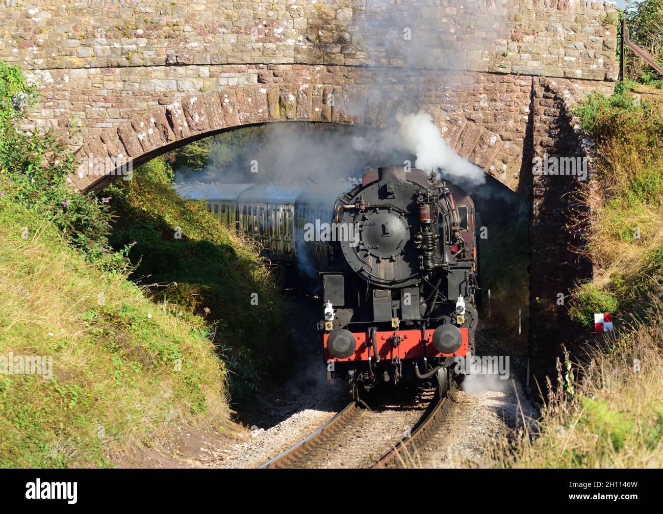USATC Class S160 2-8-0 locomotive No 2253 Omaha passing Goodrington on ...
