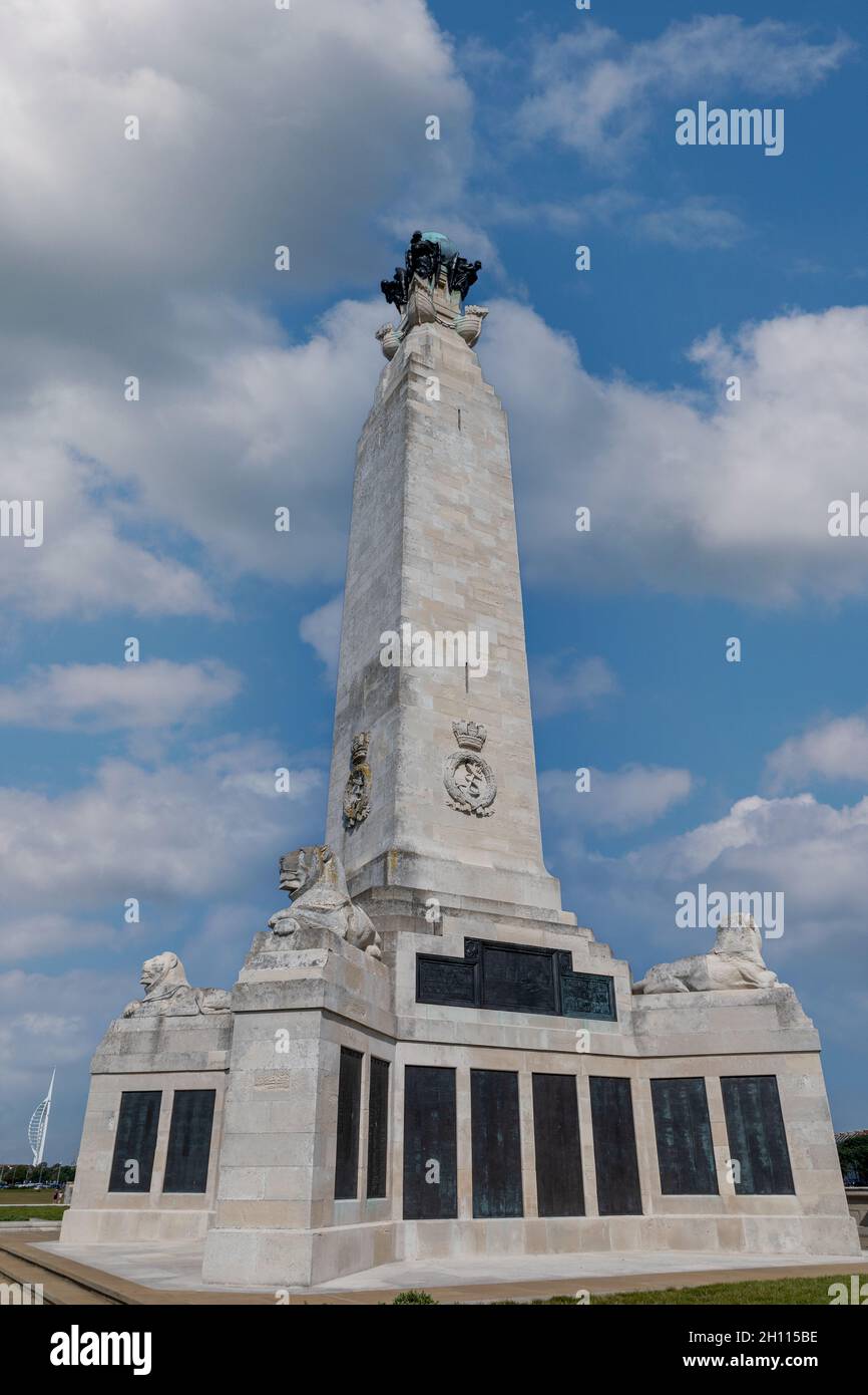 Naval war memorial on south sea common Stock Photo - Alamy
