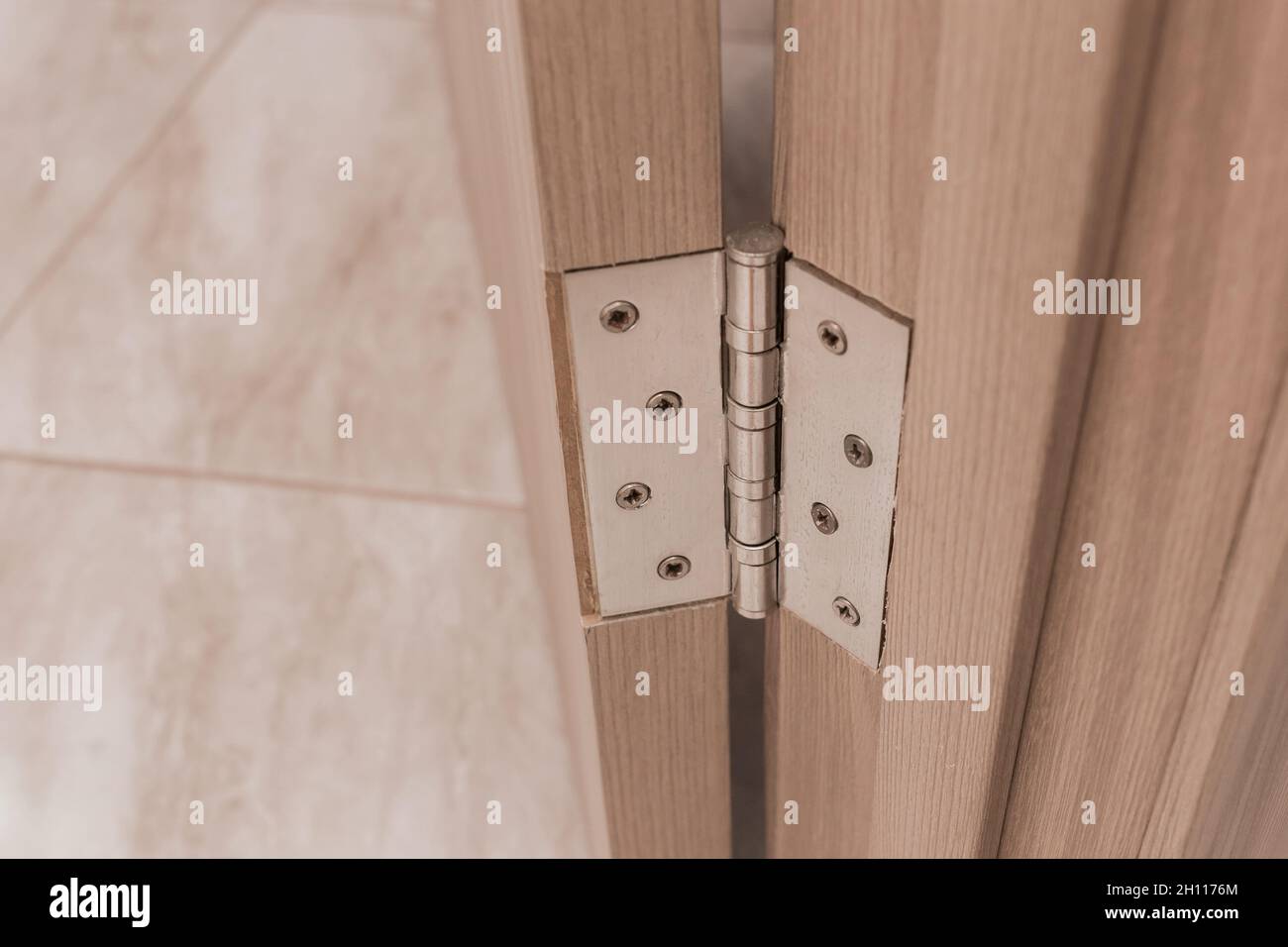 Door hinge wooden hi-res stock photography and images - Alamy