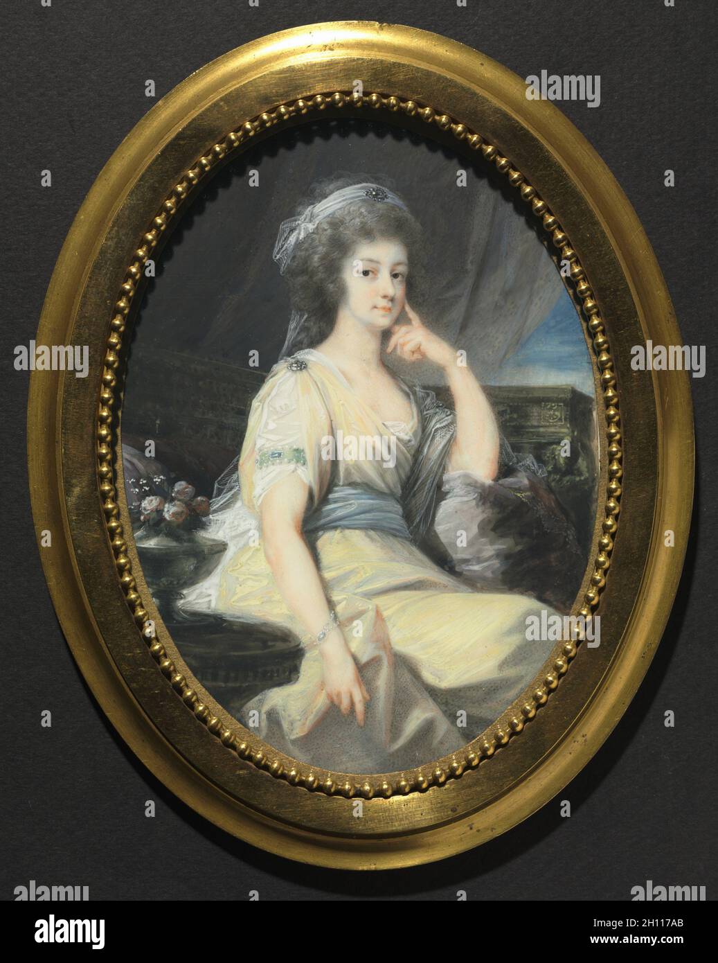 Portrait of Marie Karolina Anna, Countess Thun, c. 1790. Heinrich ...