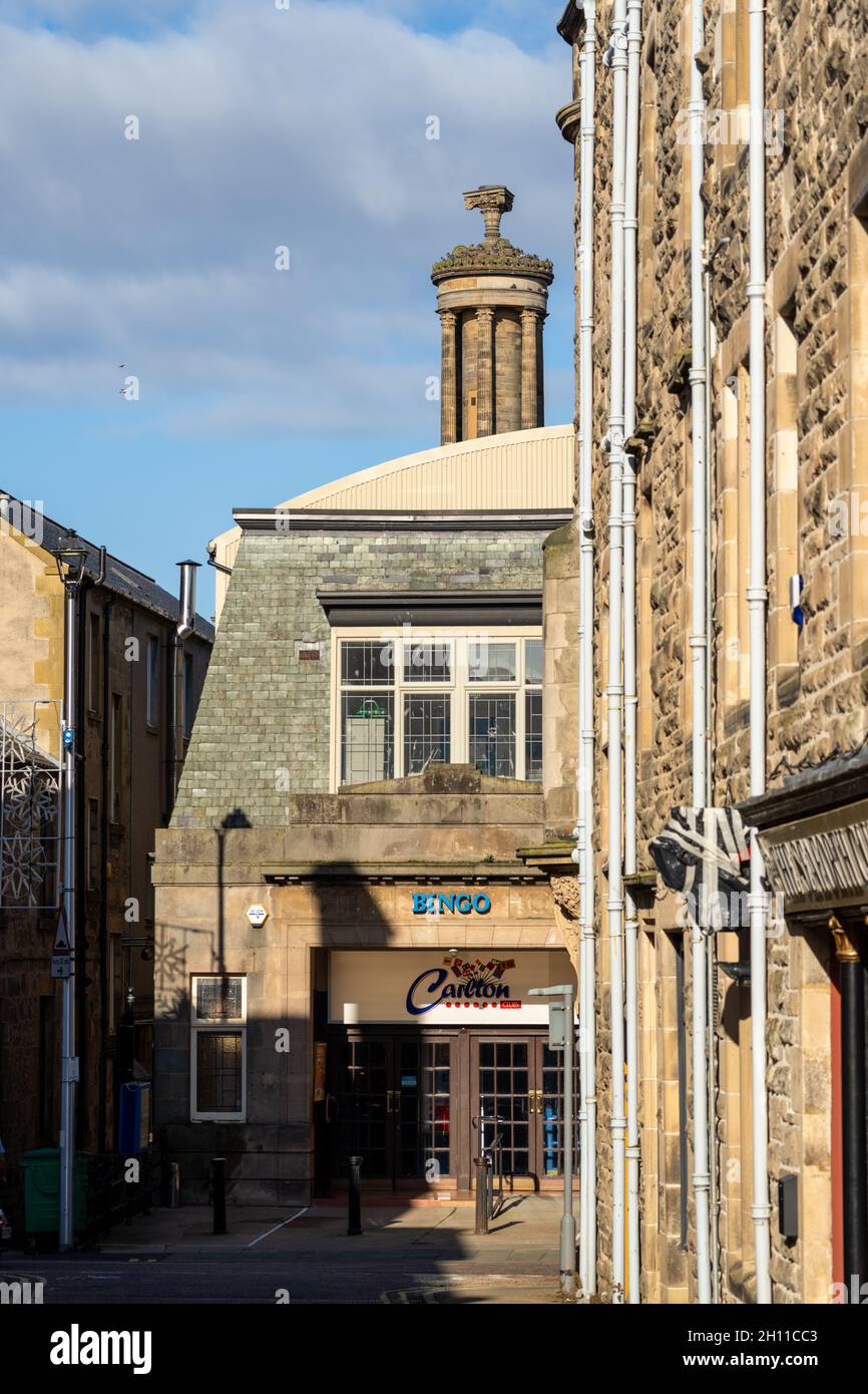15 October 2021. Elgin, Moray, Scotland, UK. This is a street scene ...