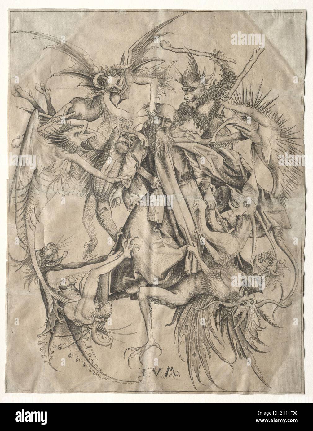 St. Anthony Tormented by the Devils, 1475-1500. Master FVB (German ...