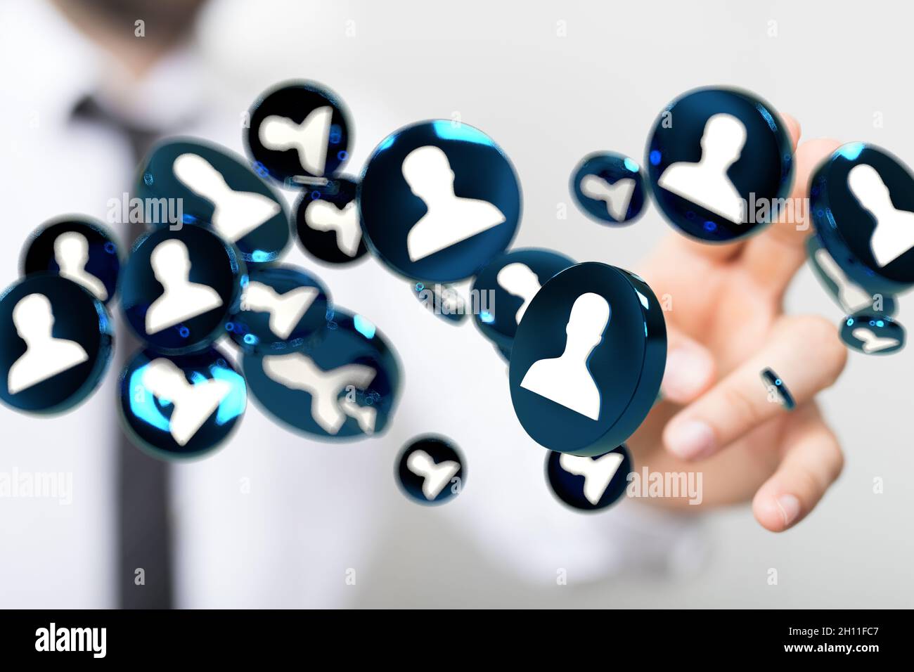 Human hand showing internet net and data digital concept teamwork Stock ...