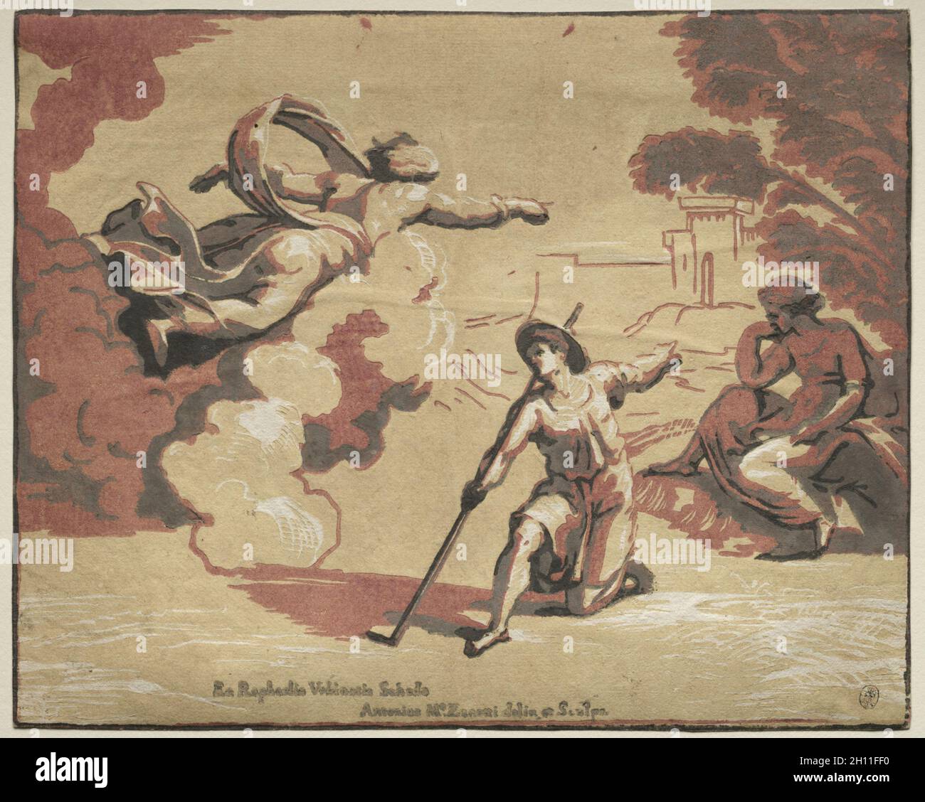 God Appearing to Isaac, 1723. Antonio Maria I Zanetti (Italian, 1680 ...