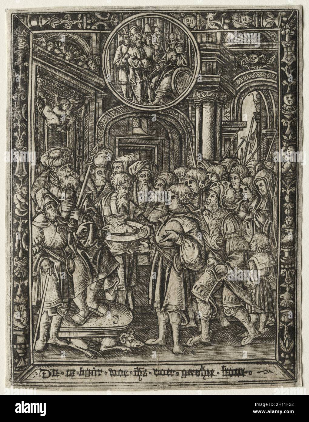 The Old King on His Throne, c. 1520. Flanders, 16th century. Engraving ...