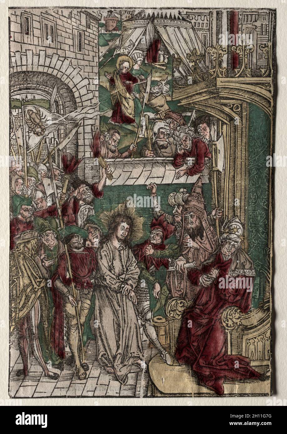 Life of Christ: Christ before Pilate, 1400s. Germany, 15th century ...