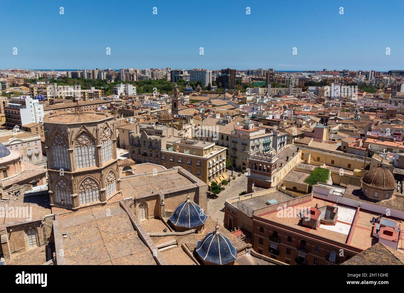 Aerial view from Valencia, Spain Stock Photo - Alamy