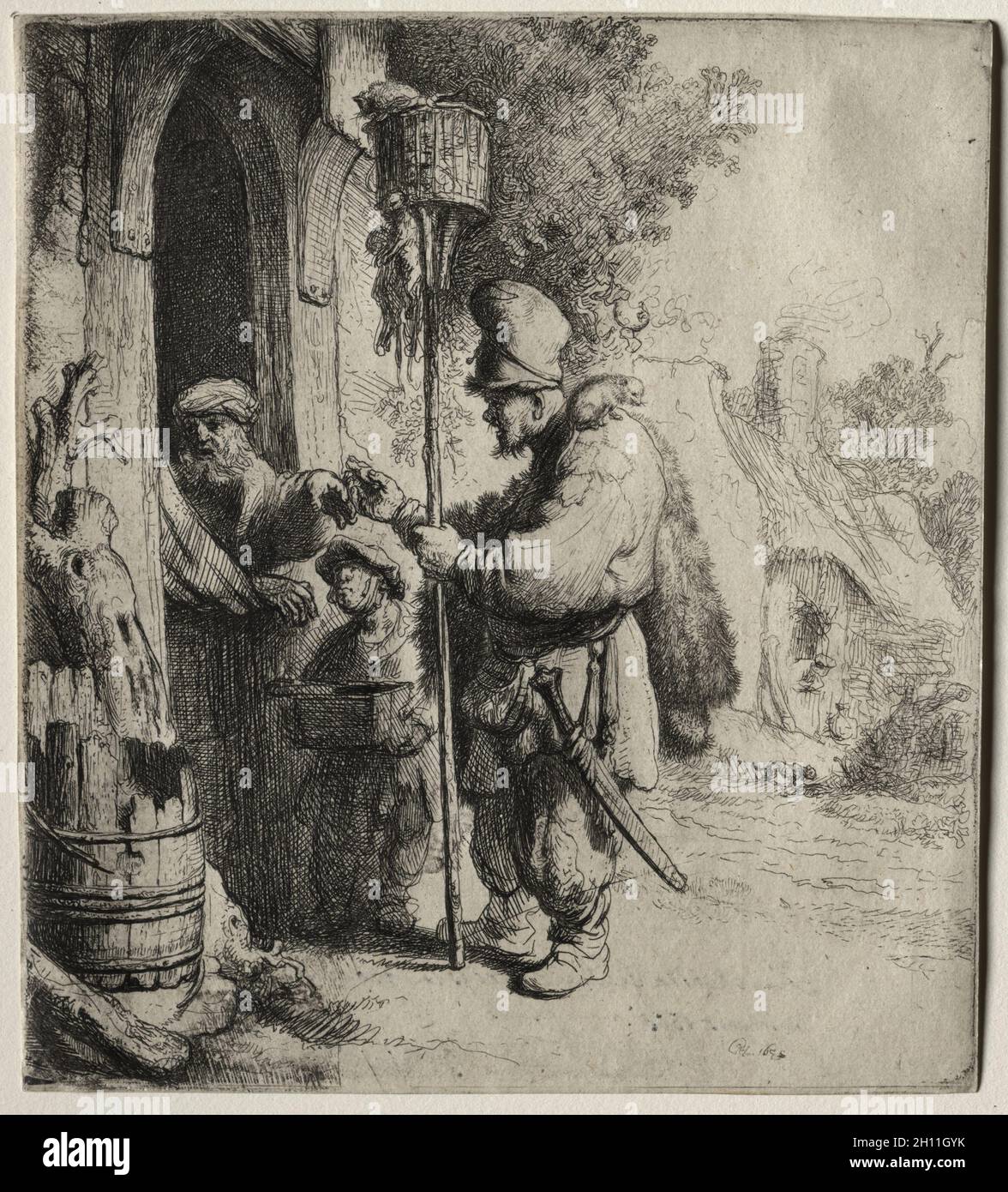 The Rat Catcher, 1632. Rembrandt van Rijn (Dutch, 1606-1669). Etching ...