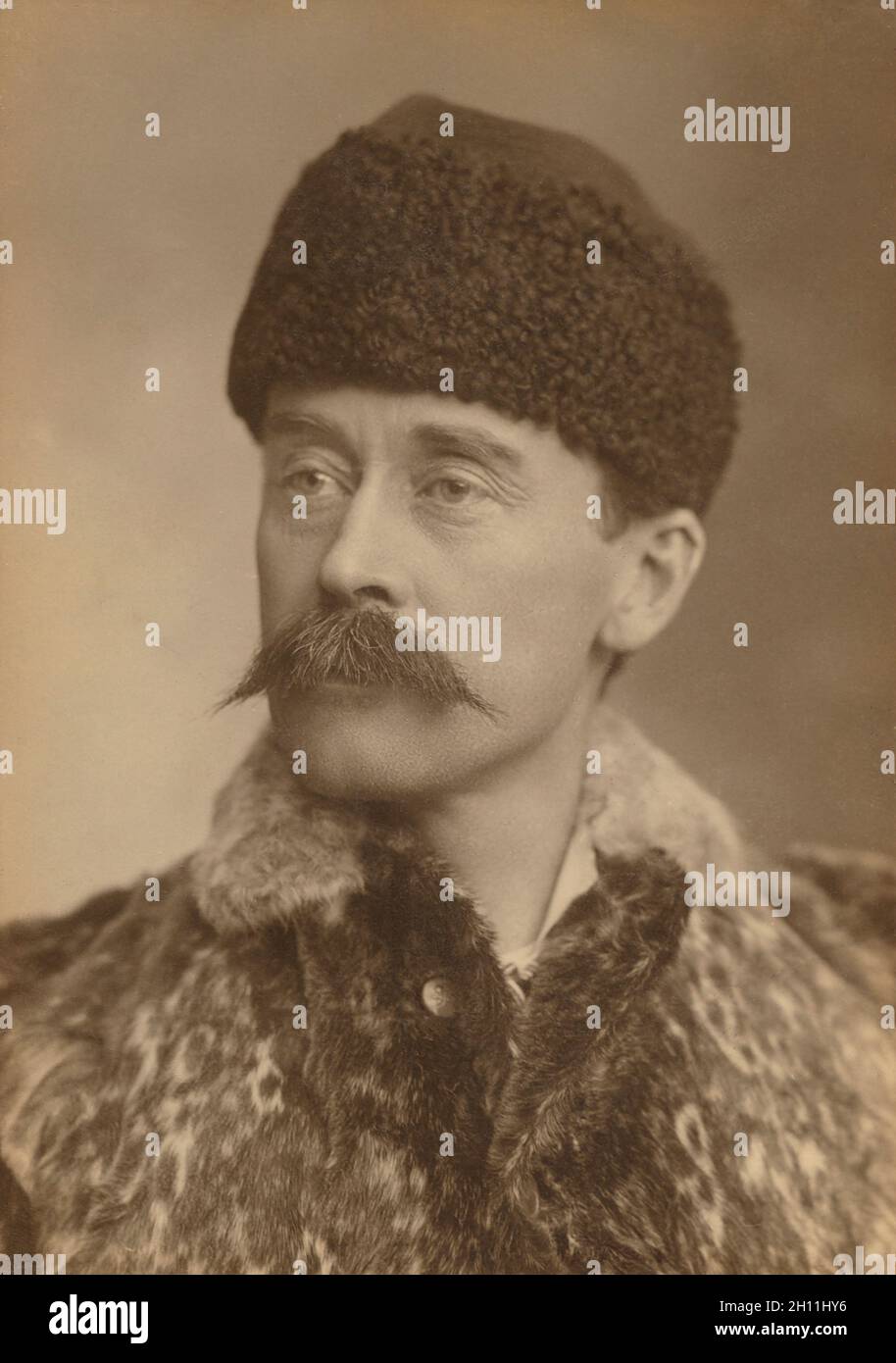 Robert E. Peary (1856-1920), American Explorer, head and shoulders ...