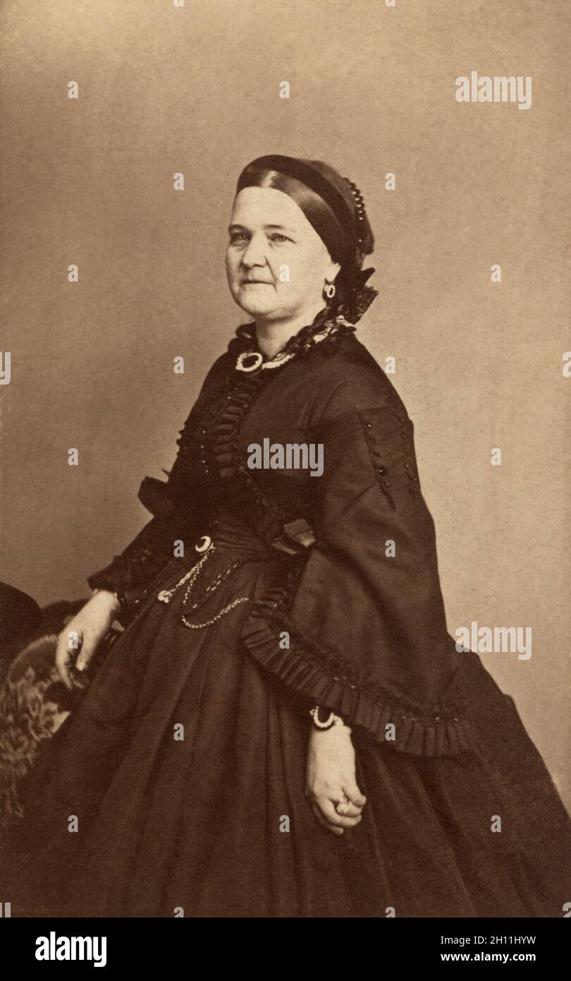 Mary Todd Lincoln (1818-1882), First Lady of the United States as wife ...