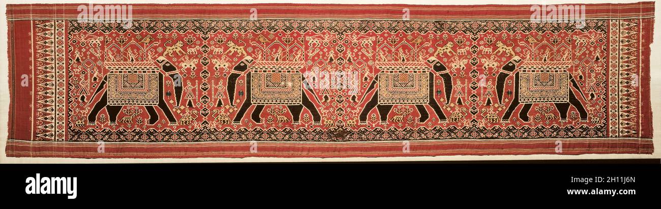 Patolu, 19th century. India, Gujarat, 19th century. Tabby weave, double ...