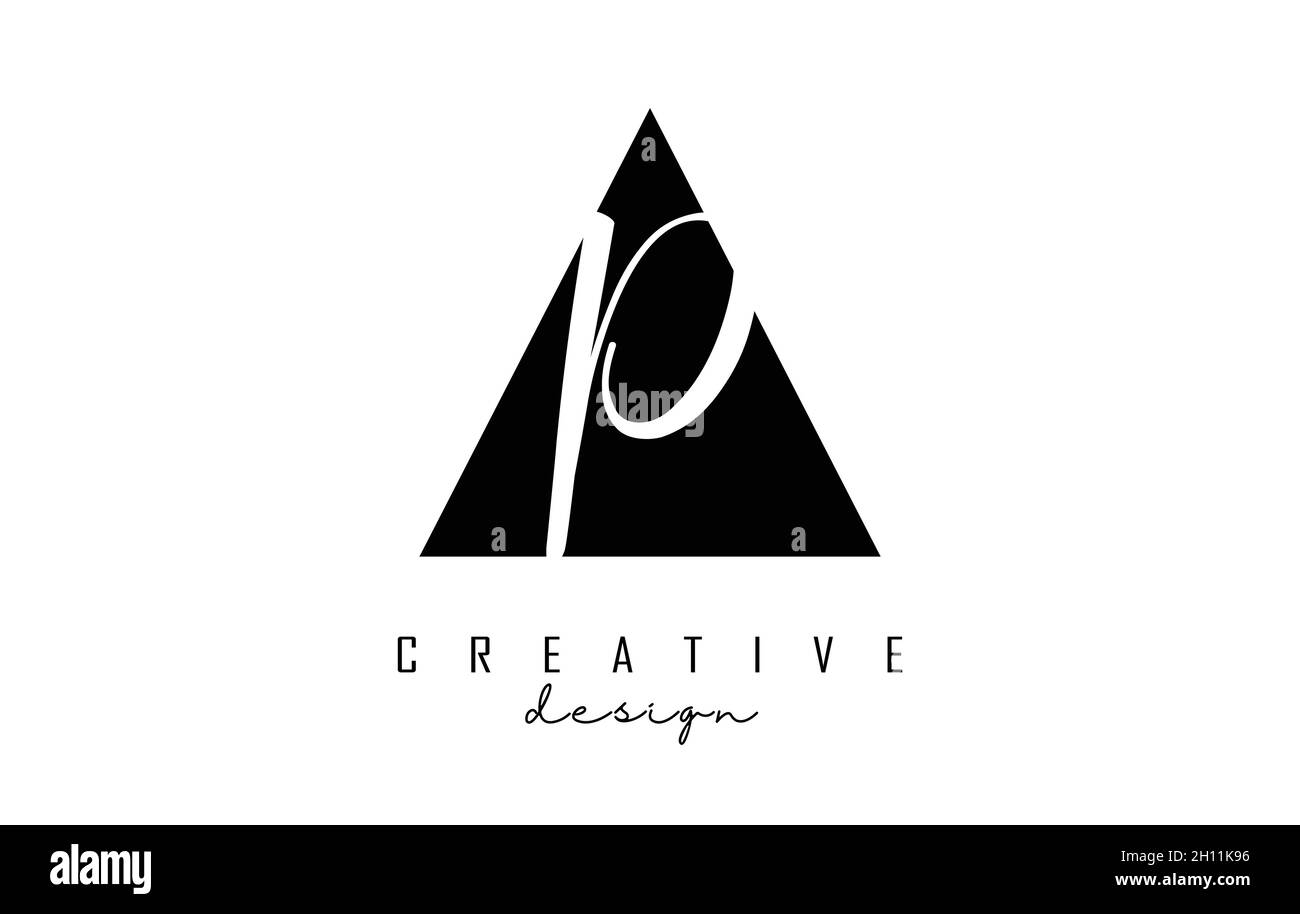 Letters AP A P Logo with a minimalist design. Abstract letters A and P ...