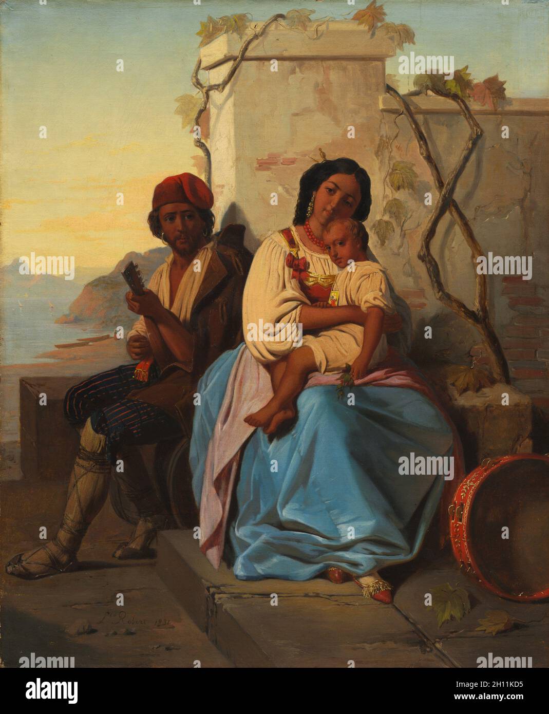 Italian Scene, not dated. Imitator of Léopold Robert (Swiss, 1794-1835 ...