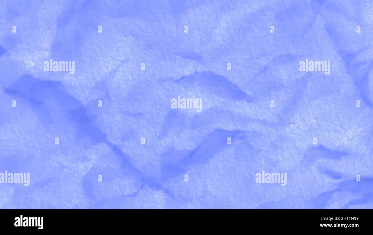 Abstract blue sheet of paper crumpling with a stop motion effect ...