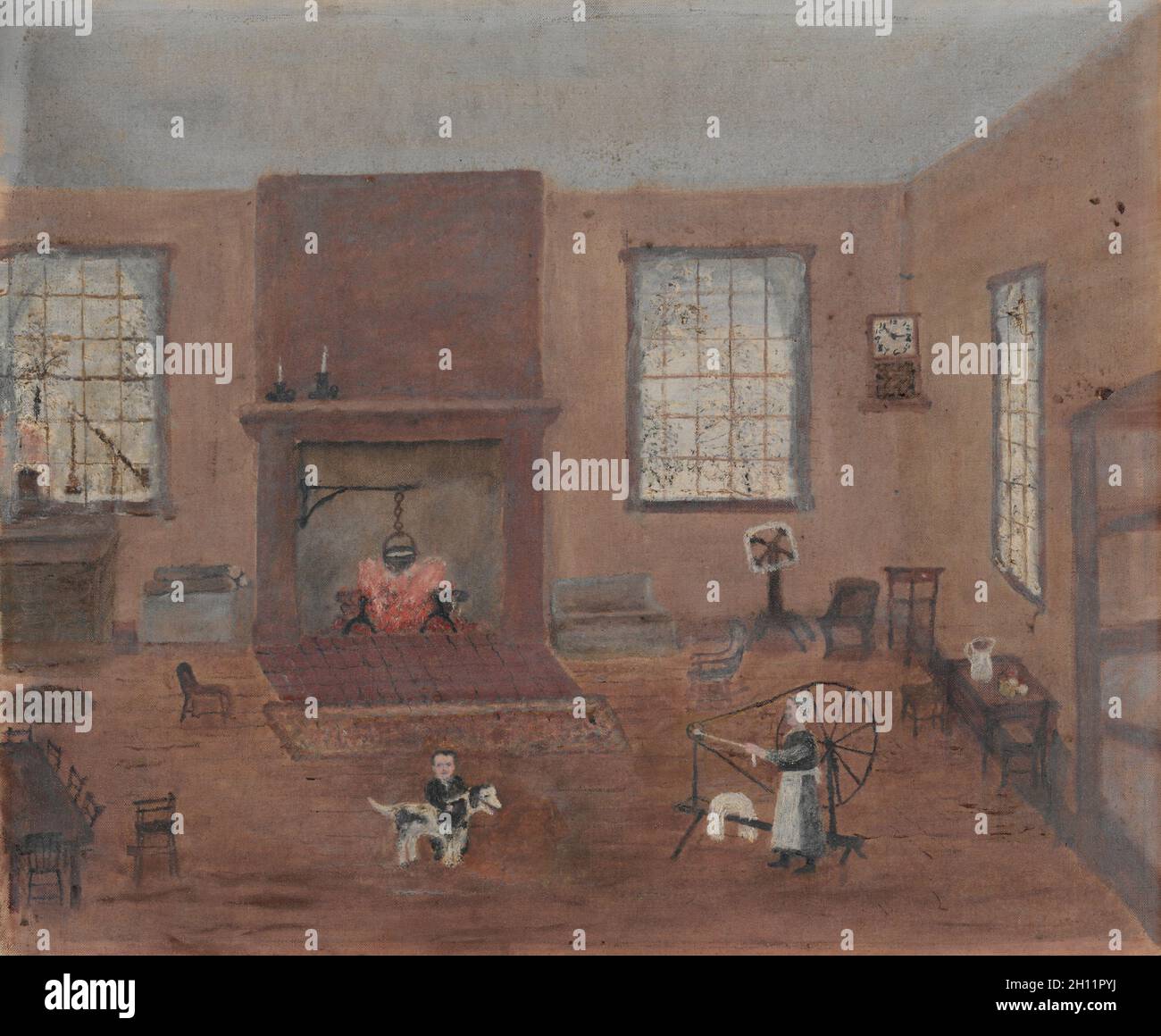 In the Kitchen, before 1932. Frank E. Case (American, 1849-1932). Oil ...