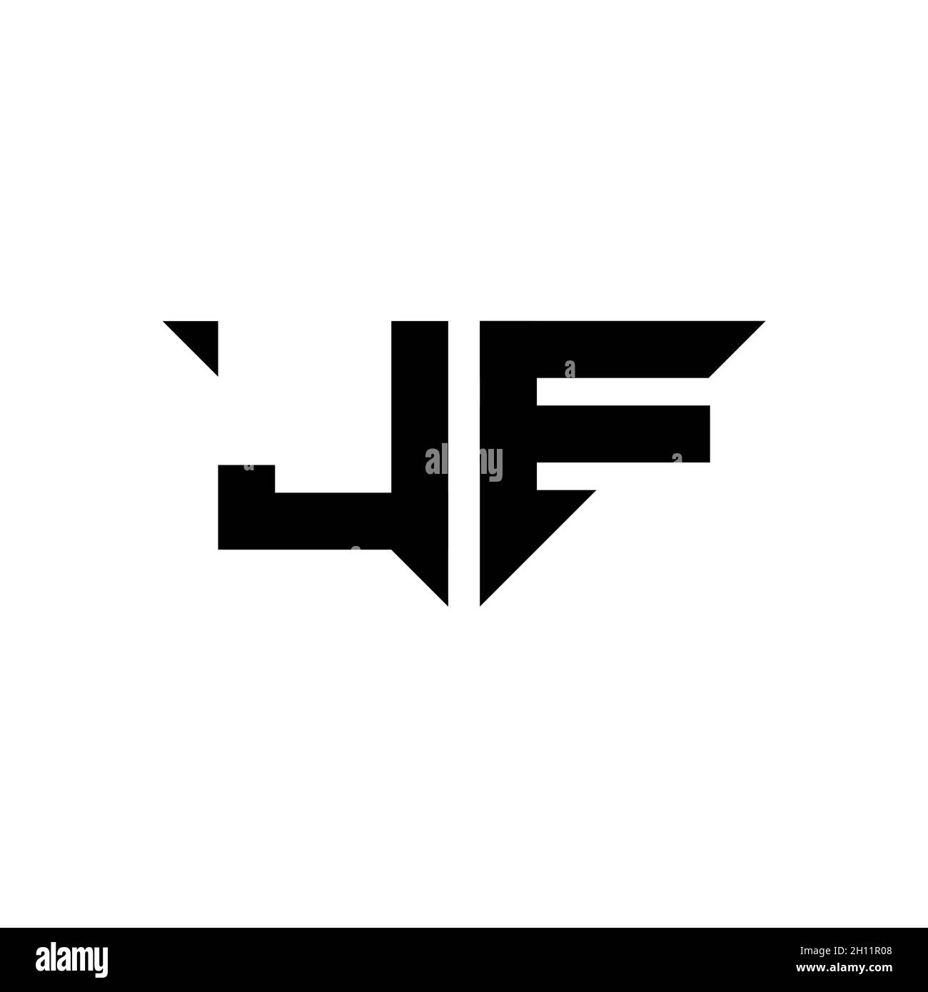 LF Monogram logo letter with simple modern shape style design template ...