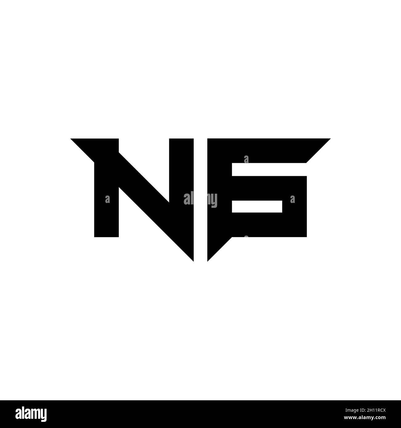 NA Monogram logo letter with simple modern shape style design template ...