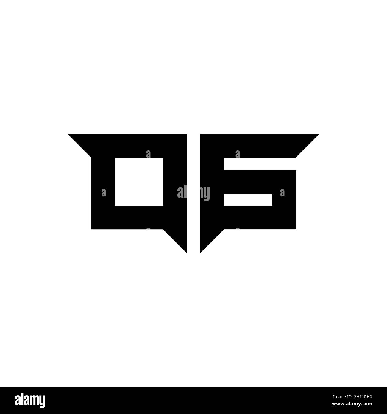 OA Monogram logo letter with simple modern shape style design template ...